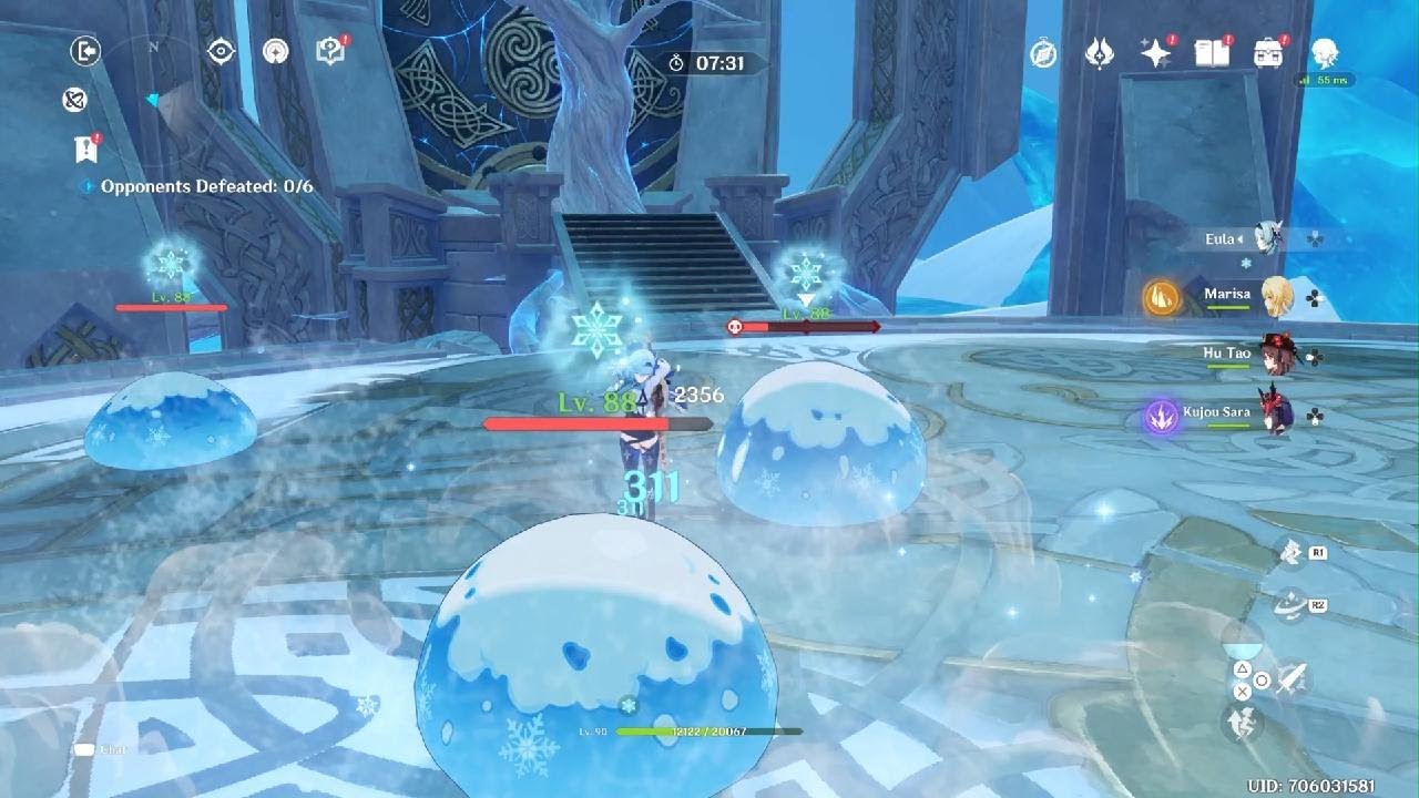 Genshin Impact - Domain of Mastery: Frozen Abyss IV (11) - YouTube