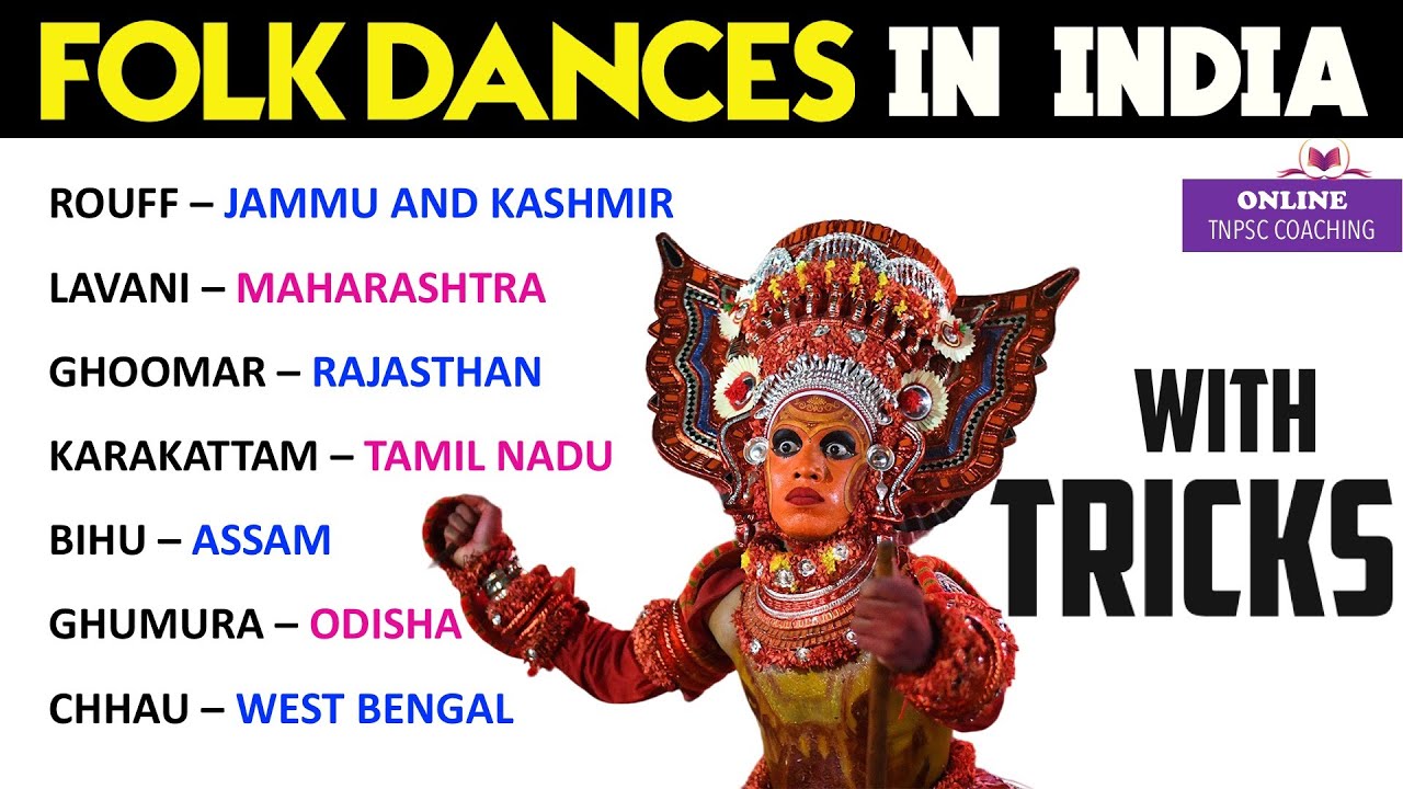 IMPORTANT FOLK DANCES OF INDIA WITH TRICKS TO REMEMBER |STATIC GK ...
