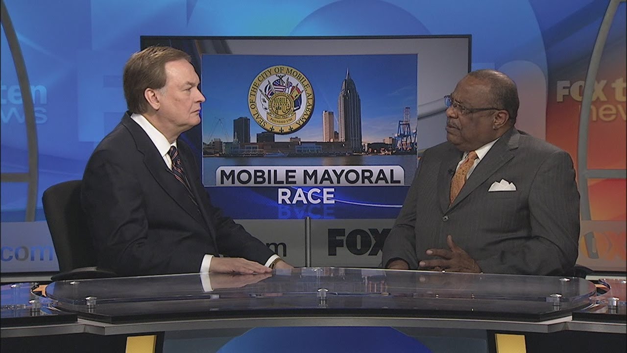 Bob Grip talks with incumbent Mobile Mayor Sam Jones - YouTube