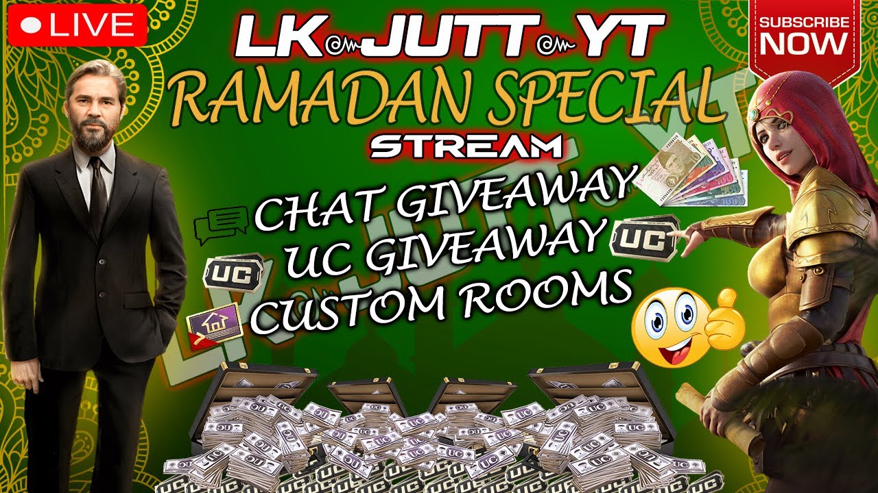 PUBG MOBILE LIVE STREAM || LK GANG || GAME PLAY WITH GIVEAWAYS /\ AJO ...