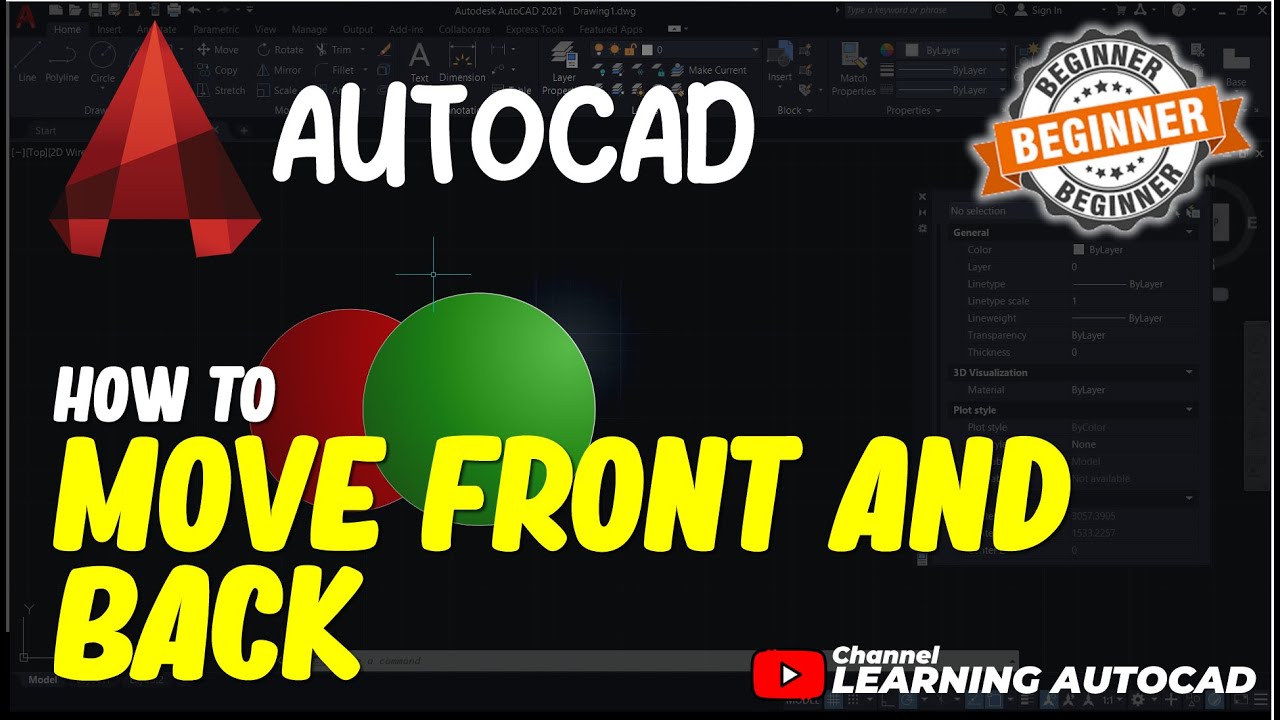 AutoCAD How To Move Front And Back - YouTube