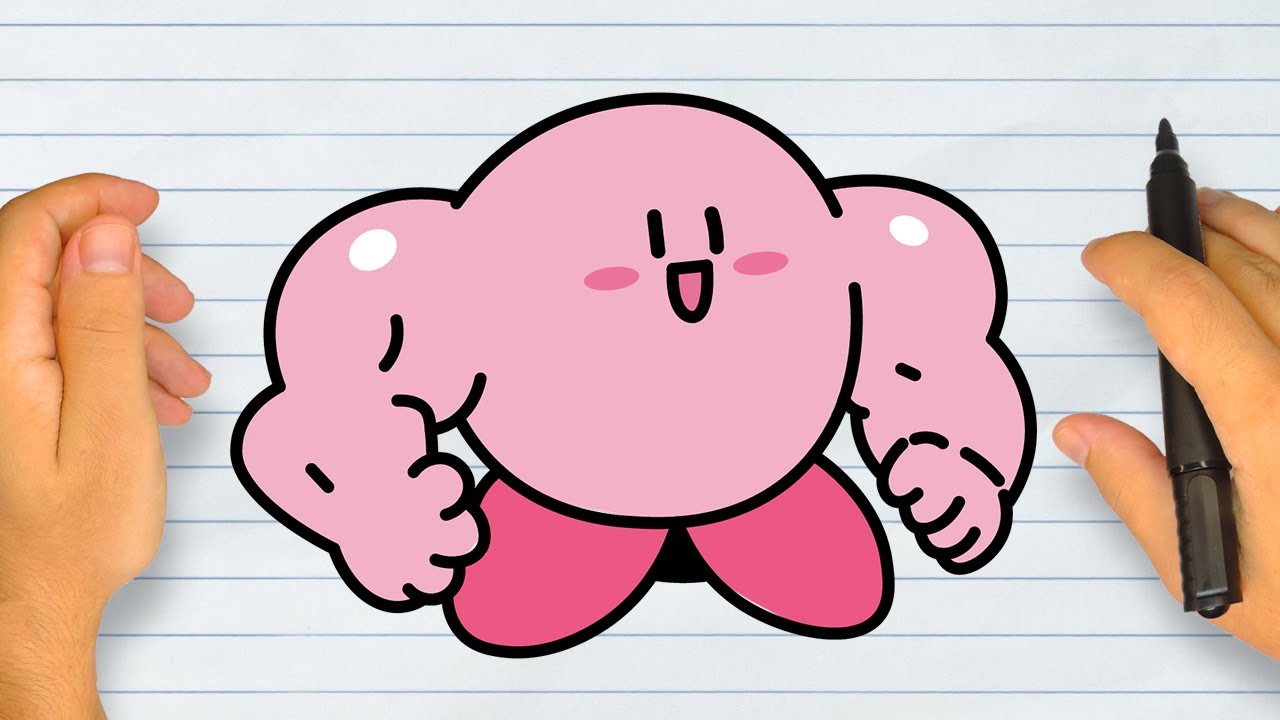 HOW TO DRAW POKEMON KIRBY STRONG | Step by Step Simple and Easy - YouTube