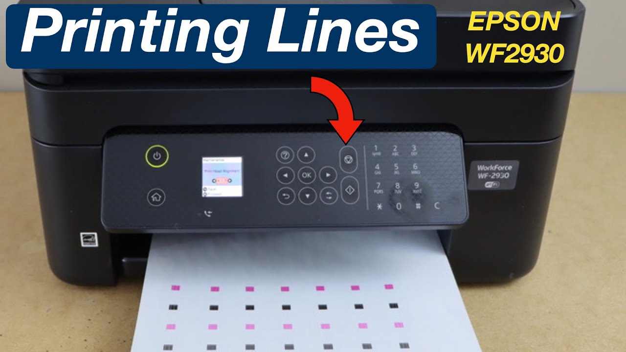 Epson WF-2930 Printing Lines - Verticle or Horizontal Lines ? - YouTube