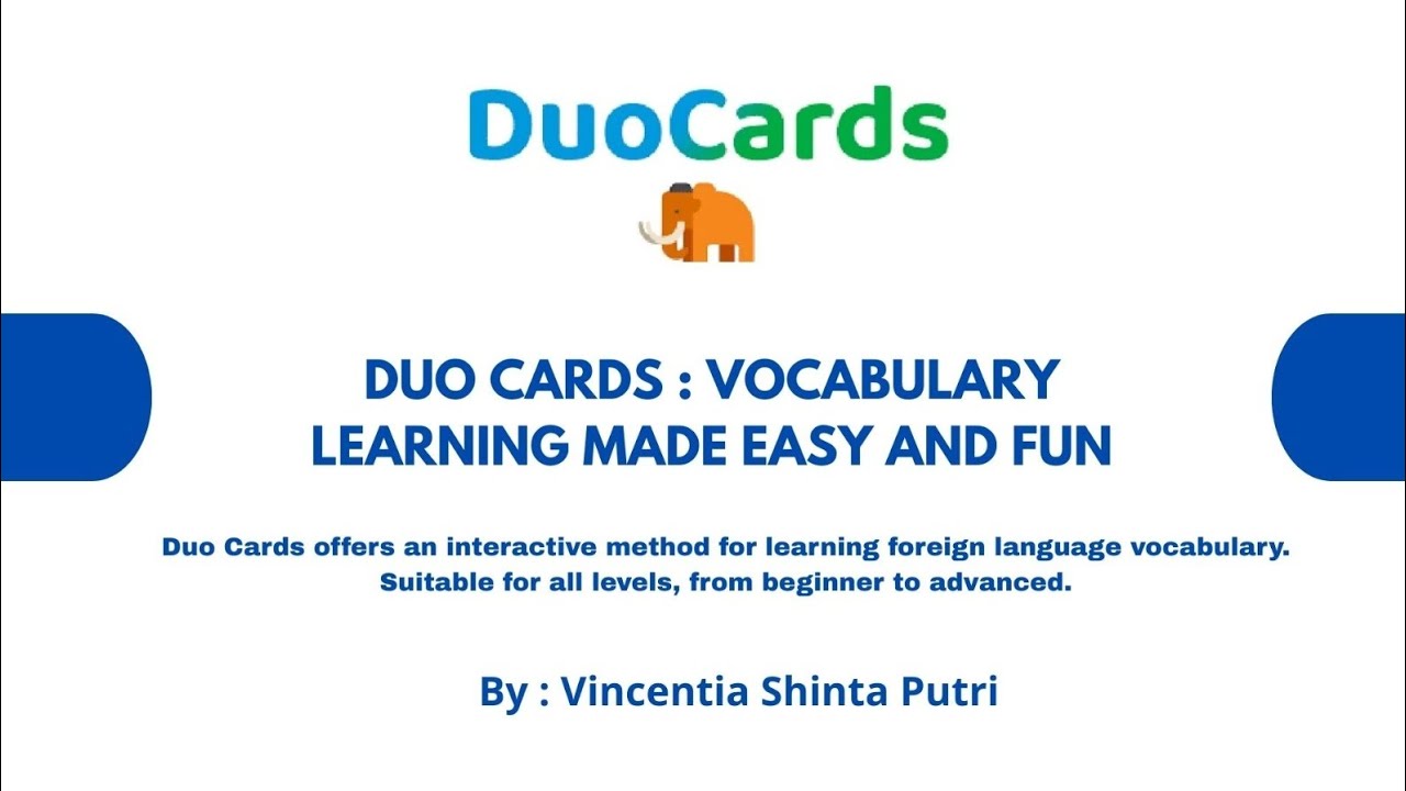 Duo Cards : Easy learning language - YouTube