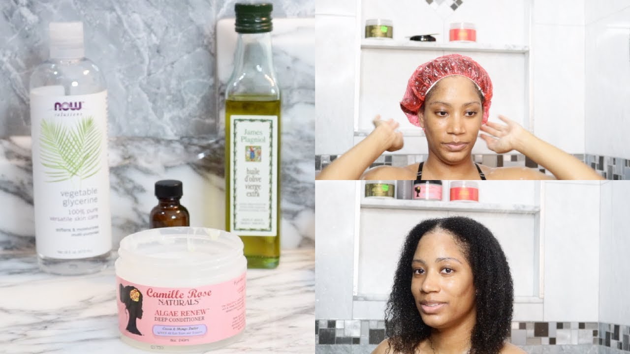 HOW TO DEEP CONDITION DRY NATURAL HAIR W/ CAMILLE ROSE NATURALS ALGAE ...