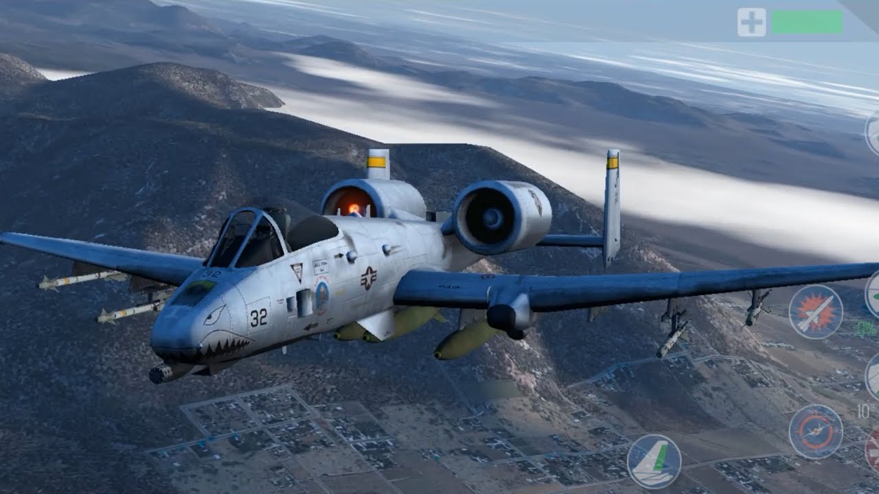 X-Plane- A-10 Warthog-(Android most realistic flight simulator game ...