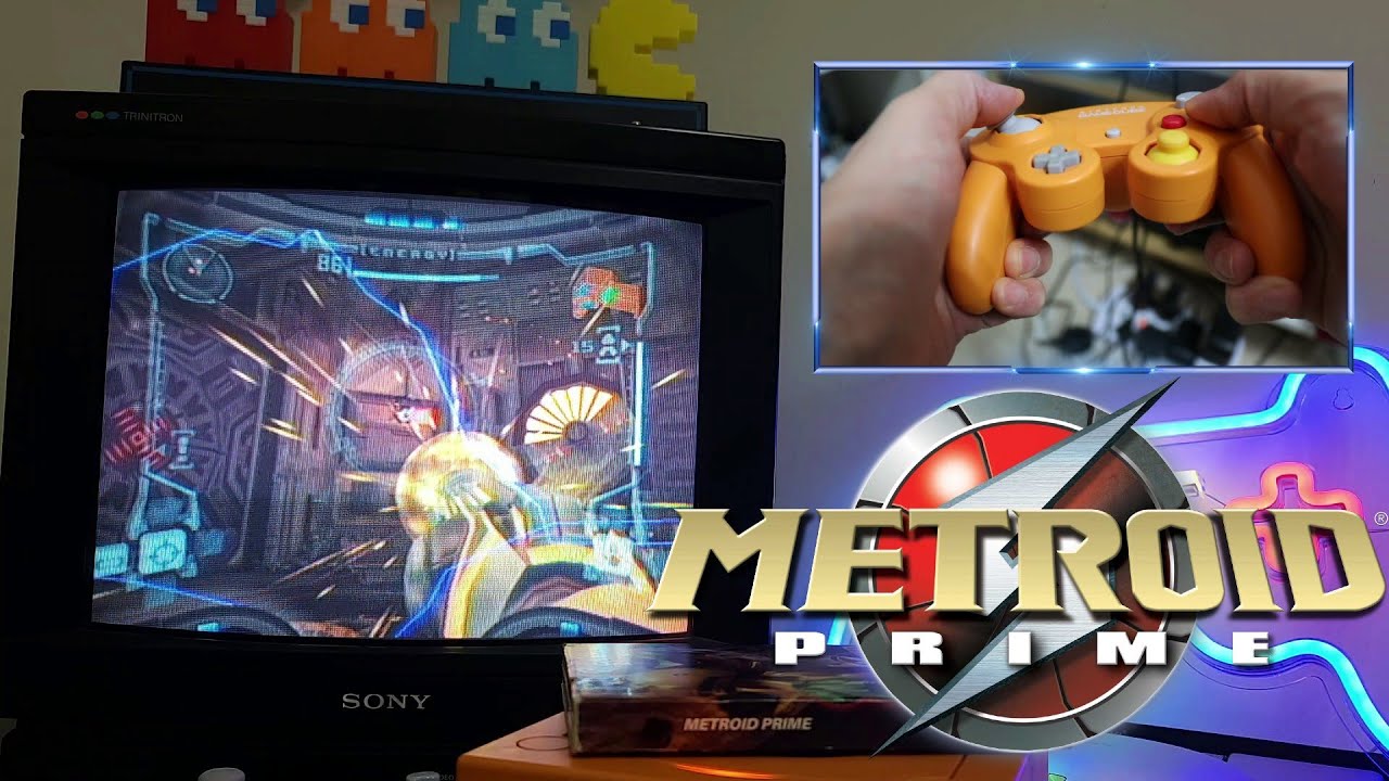 Metroid Prime Gameplay on an original Gamecube with a Trinitron CRT TV ...