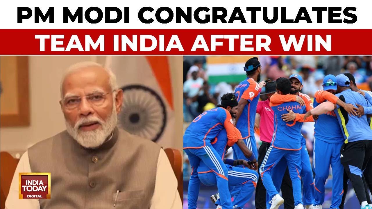 PM Modi Congratulates Team India After Win In T20 World Cup 2024 | IND ...