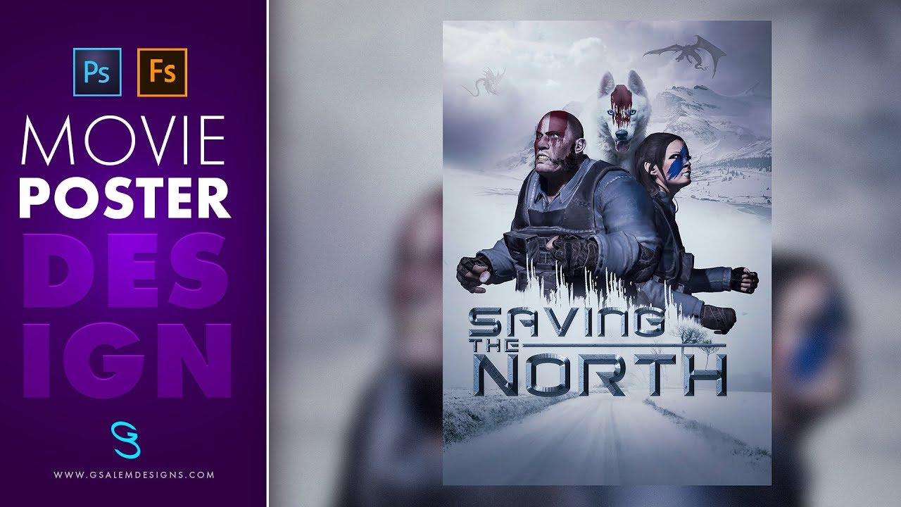 How to Design Fantasy Movie Poster with Fuse and Photoshop! - YouTube