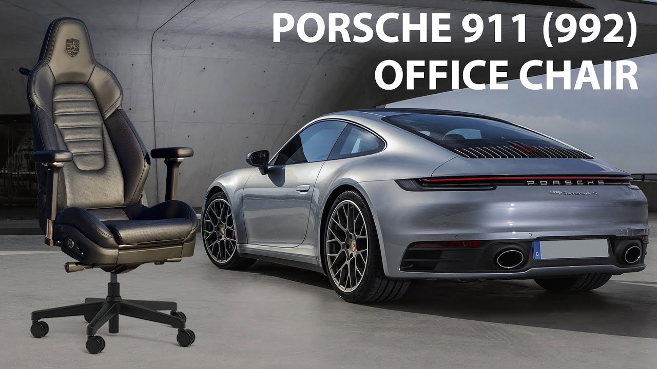 Porsche 911 (992) office chair by Boss-chairs Team - YouTube