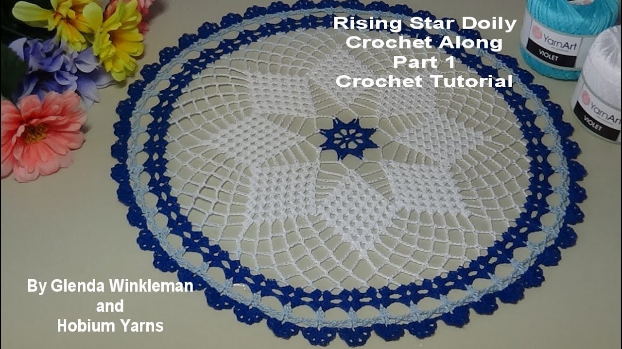 Rising Star Doily Crochet Along PART ONE - Crochet Tutorial - YouTube