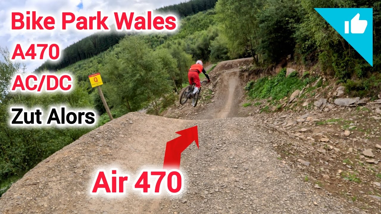 A Great day at Bike park wales on the e-bike. A470, Air470!!! AC/DC and ...