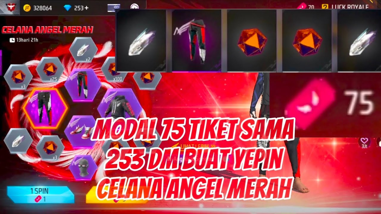 Borong borong bandel angel merah habisin banyak tiket sama DM pakek ...
