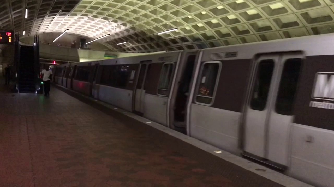 WMATA MetroRail Alstom 6000 Series No Passenger 6-car train bypassing L ...