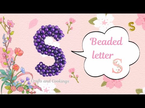 DIY / How to make beaded letters/ Bead alphabet / Beads keychain ...