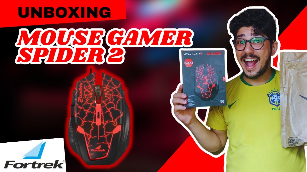 UNBOXING e REVIEW - Mouse Gamer Spider 2 Fortrek | PEJOTTA VLOGS 🎥 ...