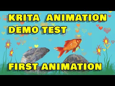 KRITA ANIMATION ( Example | Demo | TEST |SHORT | First Animation ...