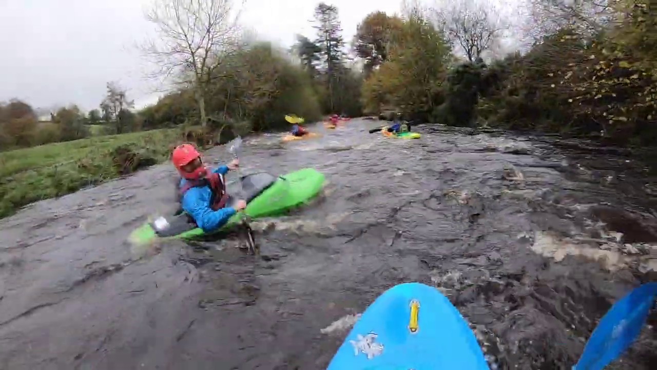 Kayaking on the river Ballinderry (Nov '19) - YouTube