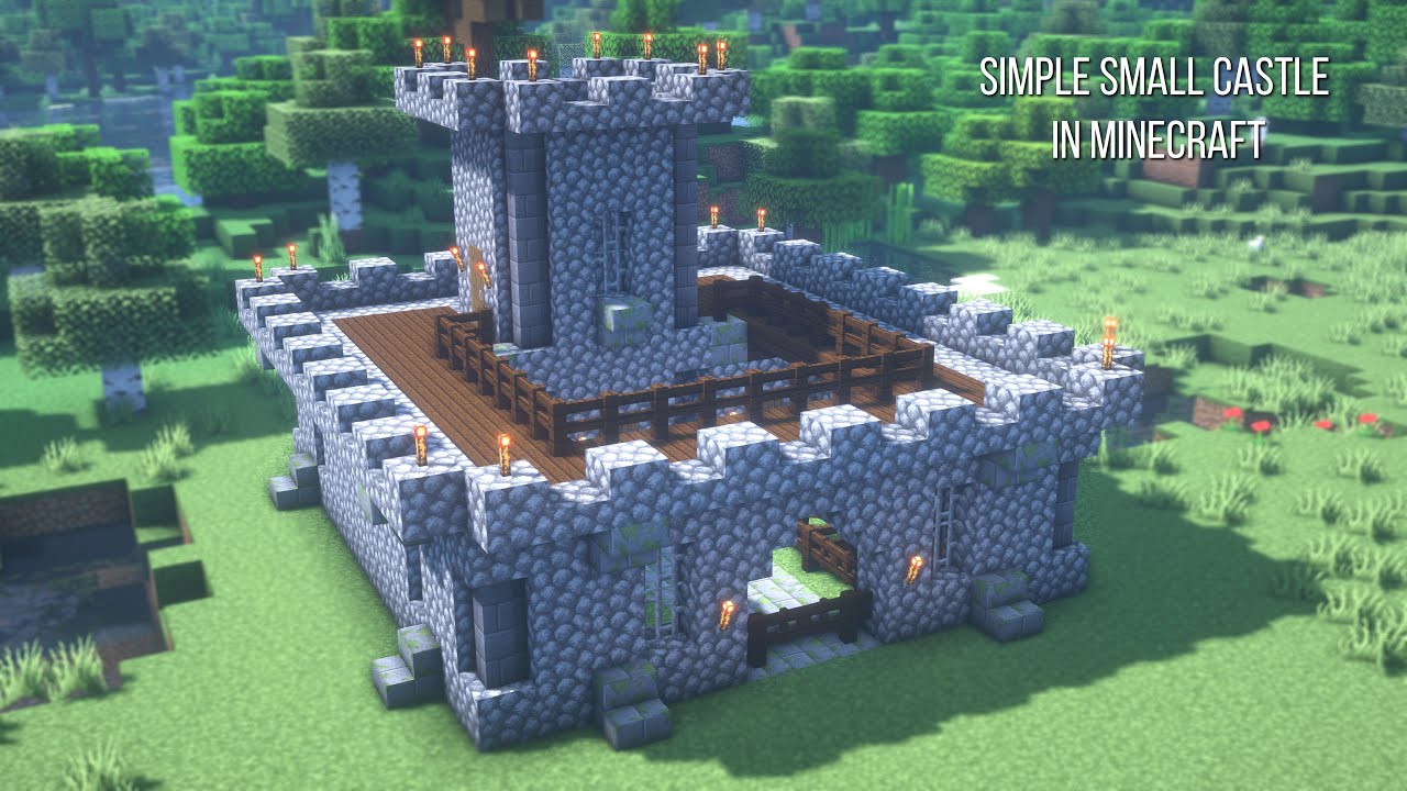 Minecraft How to Build a Small Castle - YouTube
