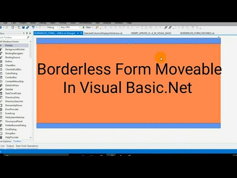VB.Net: Make Borderless Form Moveable In Visual Basic.Net | Anmol VB.Net | Bumrah - YouTube