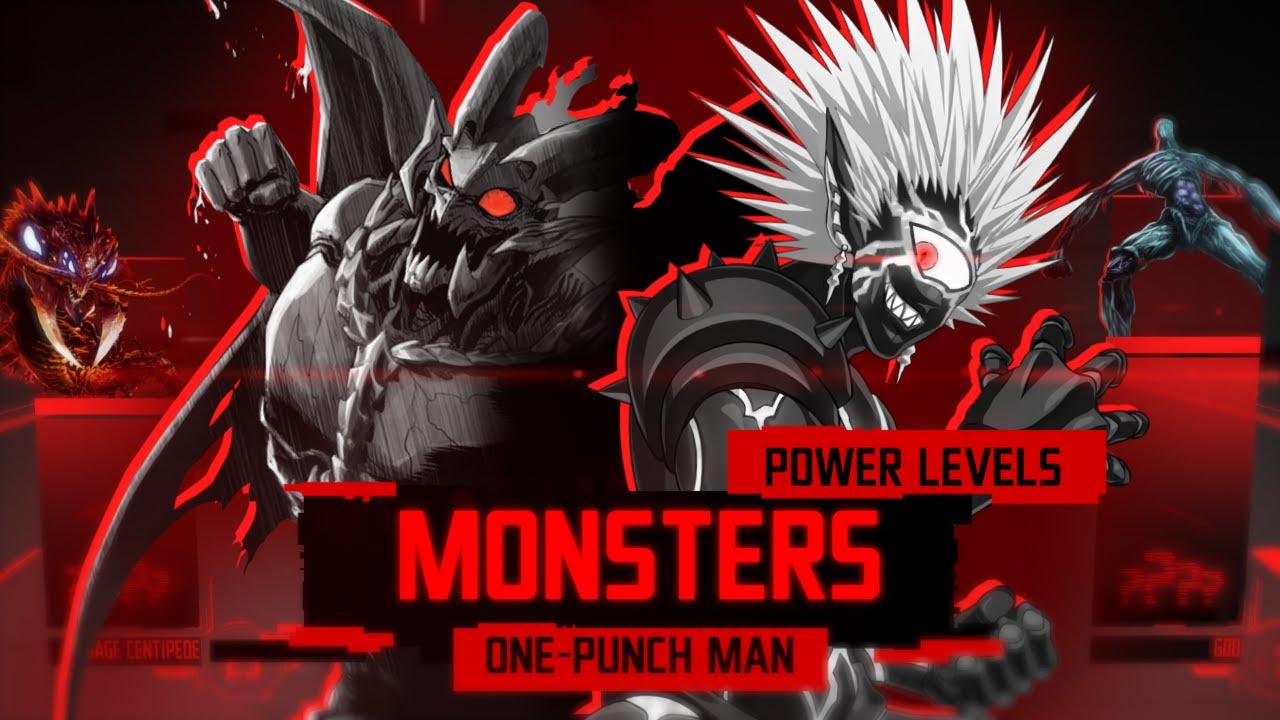Monsters - One Punch Man [POWER LEVELS] [60FPS] [SPOILERS] - YouTube