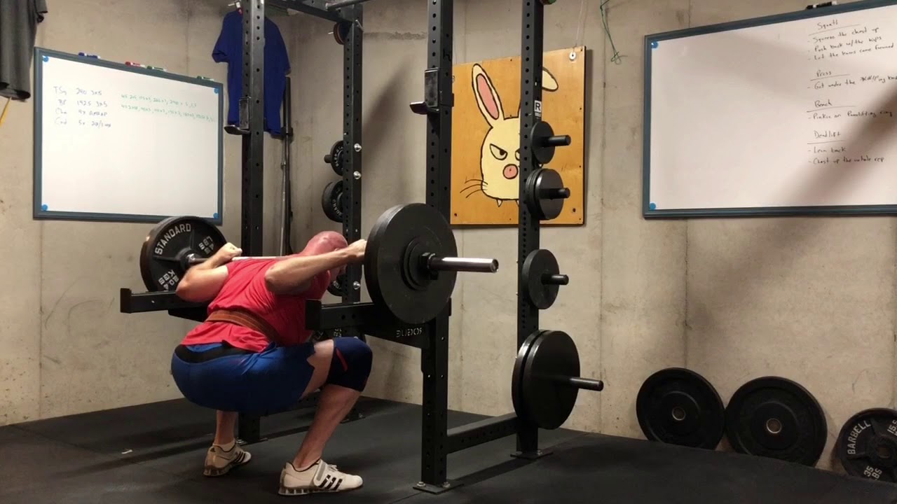 17 July 2018 Light Tempo Squats 240x5 Set 3 - YouTube
