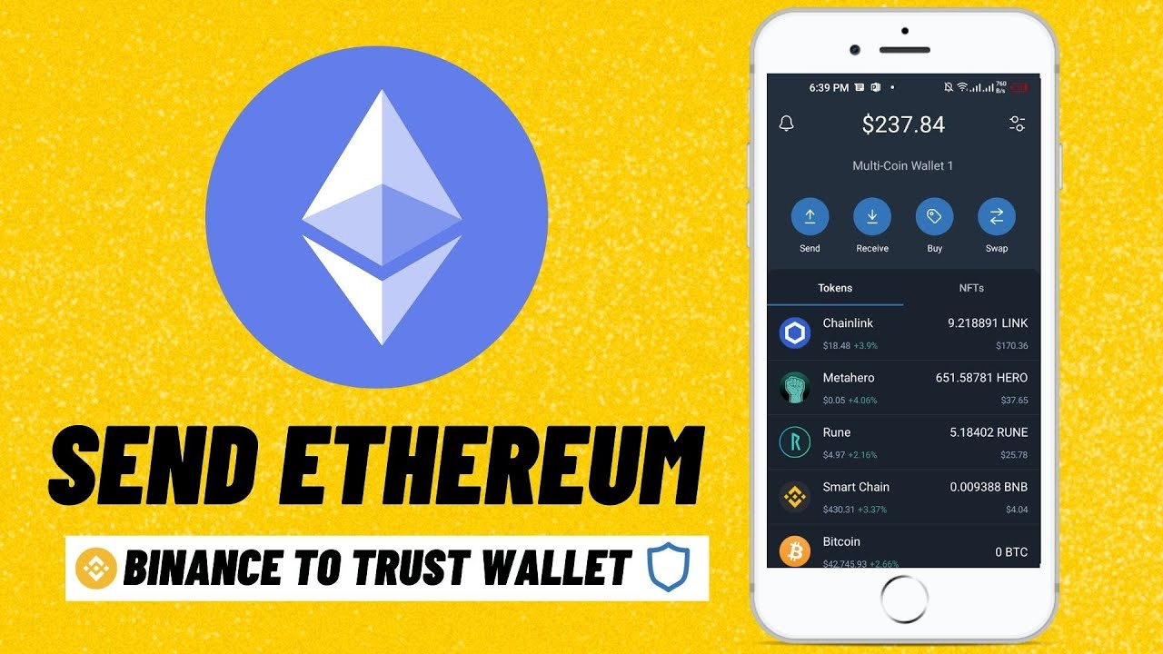 How to Send Ethereum From Binance to Trust Wallet - YouTube