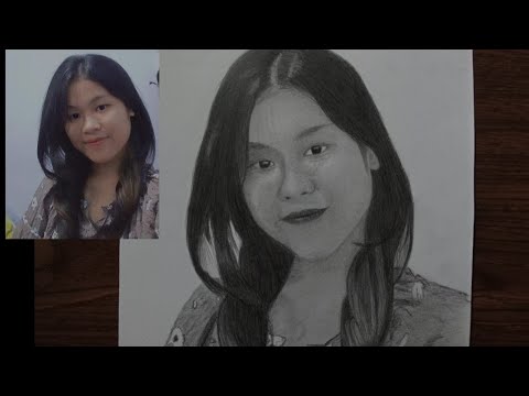 Menggambar wajah realis cuma pakai pensil 5B.(easy)@SamaleiART - YouTube
