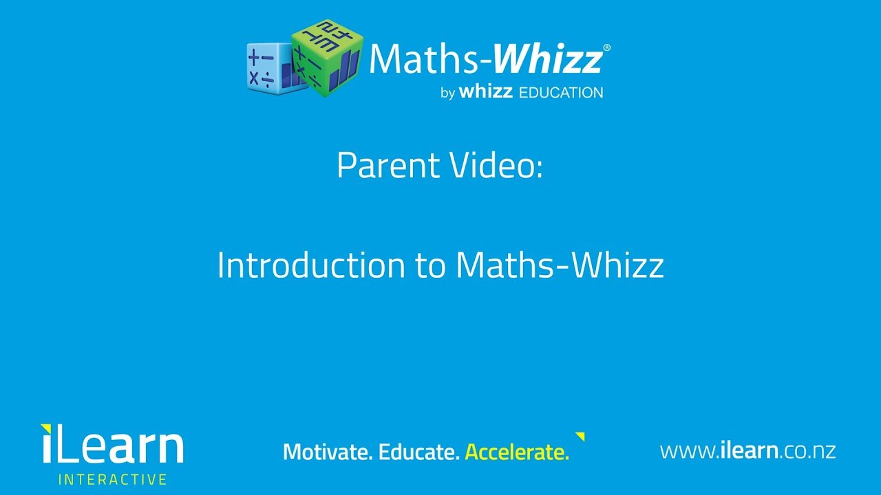 Parent Guide Introduction to Maths-Whizz - YouTube