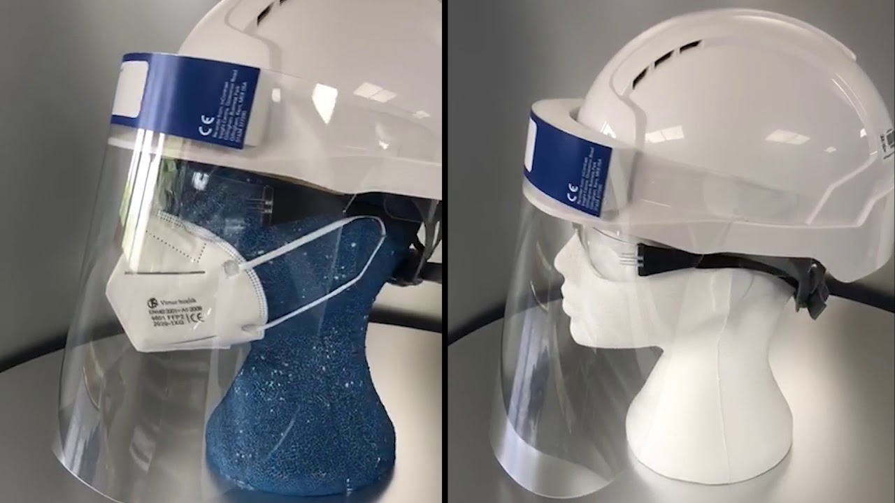 ICSHIELD PPE Visor for Construction - YouTube