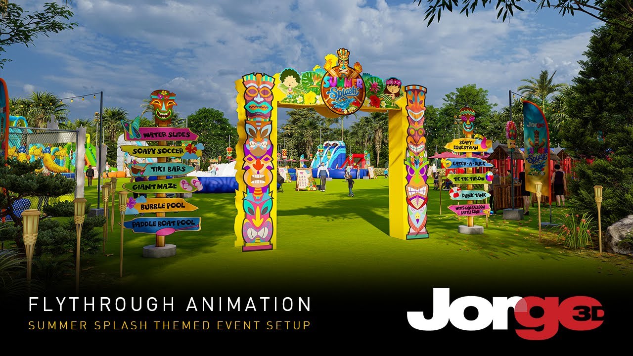 SUMMER SPLASH THEMED EVENT SETUP - YouTube