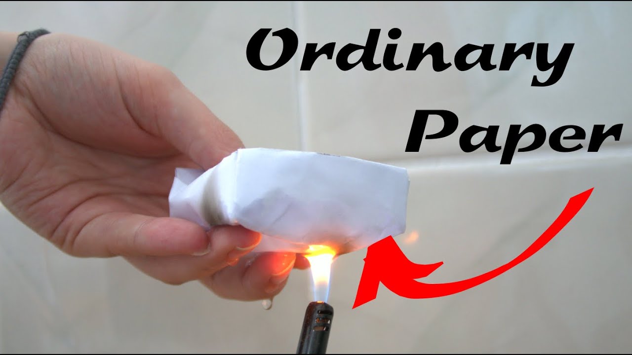 Making Waterproof & Fireproof Paper With Science & Origami - YouTube