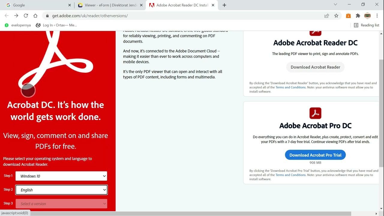 Cara Instal Adobe Reader DC agar Bisa Lapor SPT Tahunan Badan & PPh 21 Pribadi melalui e form ...
