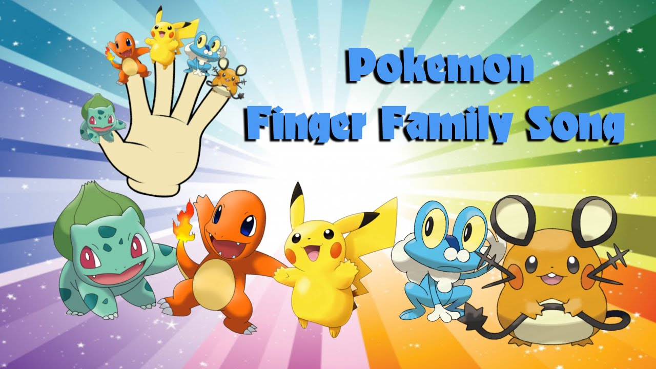 Pokemon Finger Family Nursery Rhymes for Children's | Nursery Rhymes ...