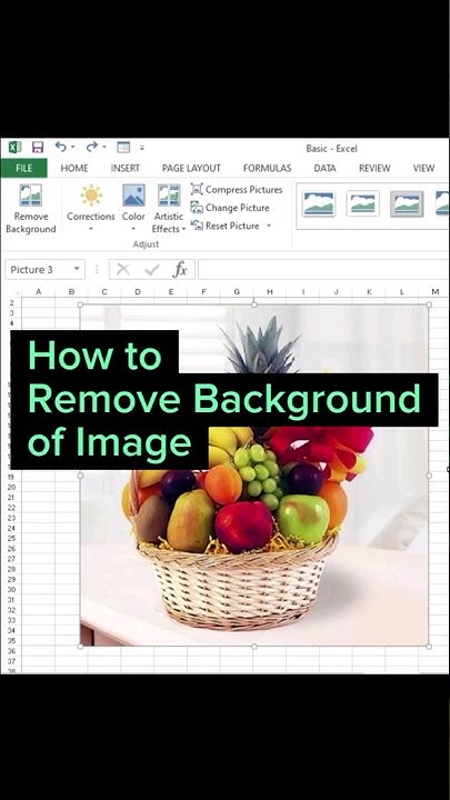 Master the Art of Removing Background from Images in Excel #removebackground #excel #shorts ...