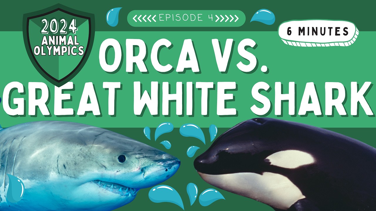 Animal Olympics: Orca Vs. Great White Shark | Wildlife for Kids - YouTube