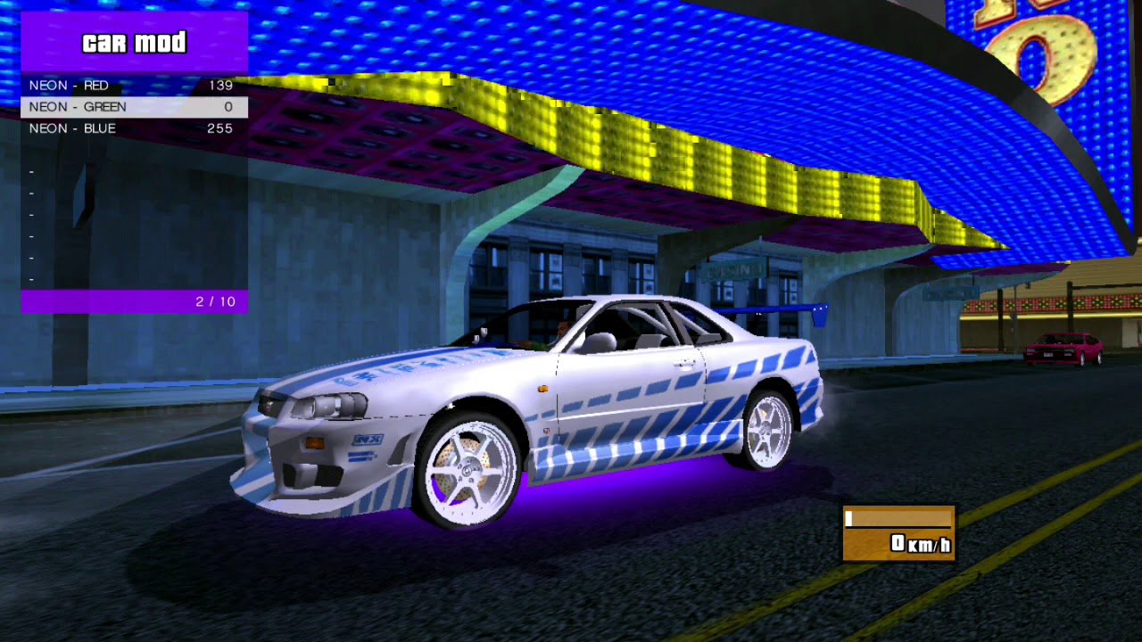 REVIEW!! NEON MOD FOR GTA SA ANDROID - YouTube