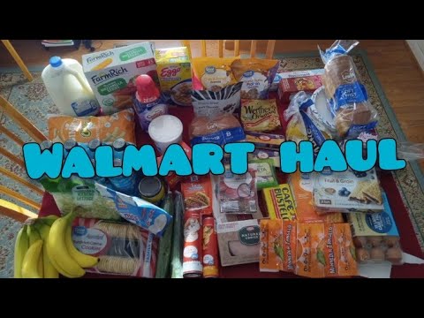 WALMART GROCERY HAUL | FAMILY OF FOUR ABOUT 140$ | week 23 - YouTube