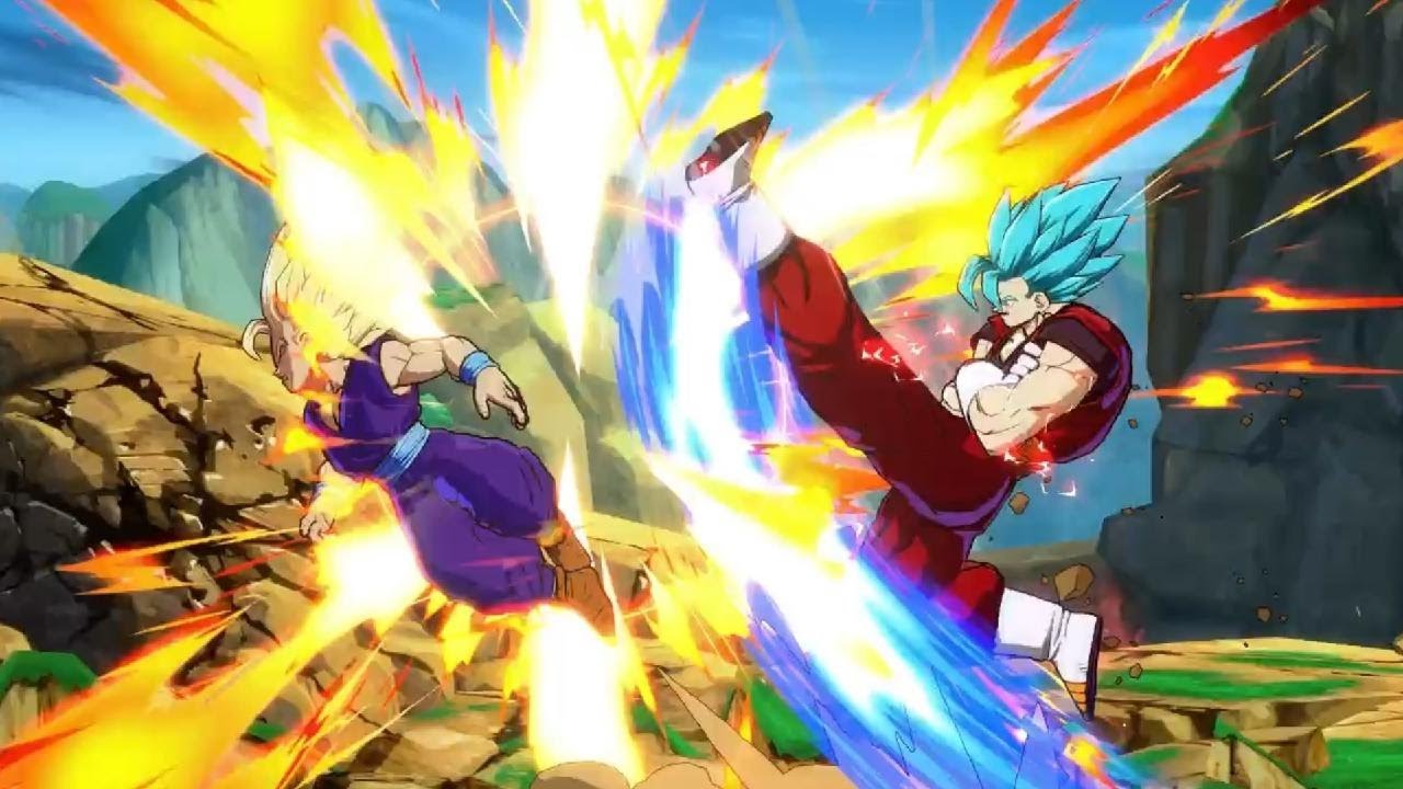 DBFZ 🟩 Ss2 Gohan SS UiGoku vs 🟧 SSB Vegito SSB Vegeta DBS Broly - YouTube