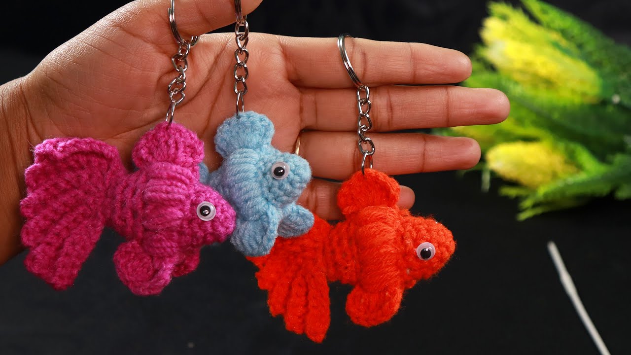 Wow Wonderful 😍😍 Little Cute Goldfish Knitting Handwork Full Video ...
