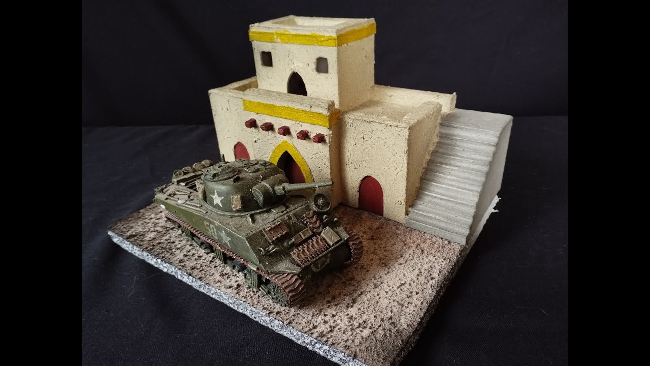 "Middle eastern house" diorama. How to make. 1/35 scale - YouTube