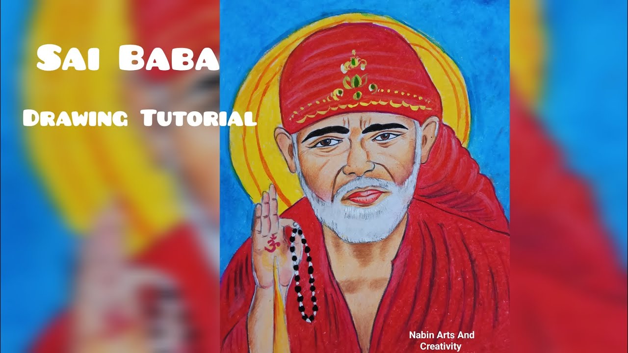 Sai Baba Drawing Step By Step - YouTube