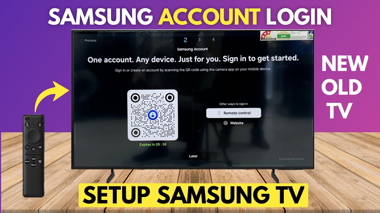 Setup Samsung New TV 2025 || Login Samsung Account In Samsung TV - Step ...