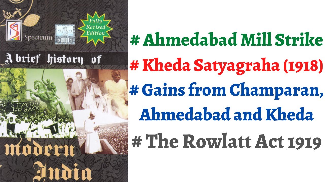 (V86) (Ahmedabad Mill Strike 1918, Kheda Satyagraha 1918, Rowlatt Act ...