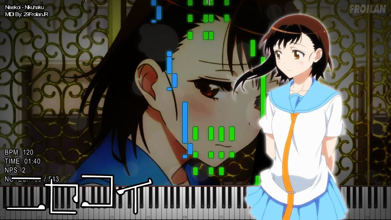 Synthesia/Zenith-MIDI: Nikuhaku | Piano Tutorial | Playable MIDI - YouTube