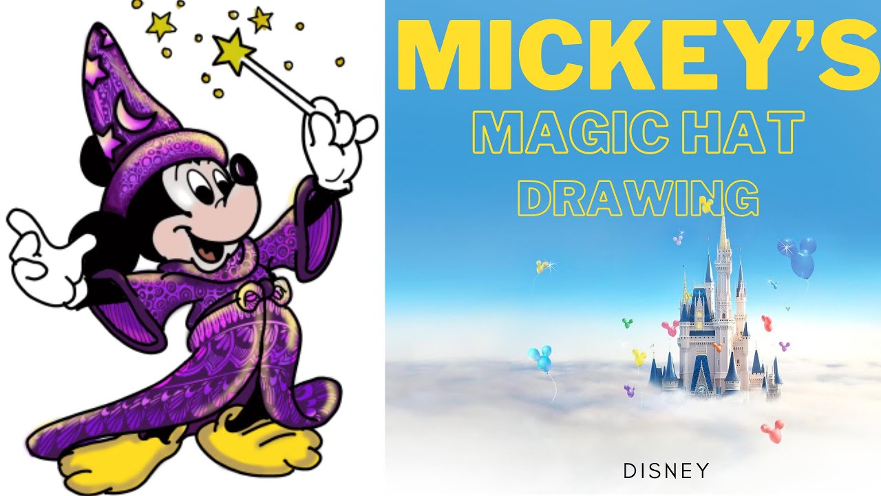 Draw Magic Hat (Easy Step by Step Drawing and Coloring Tutorial ...