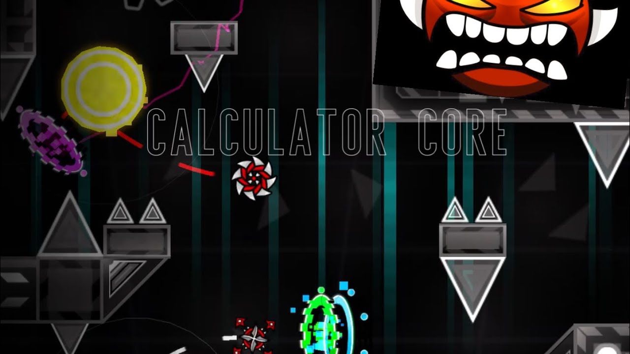 Calculator Core 7-13 on Mobile 60hz Geometry dash - YouTube