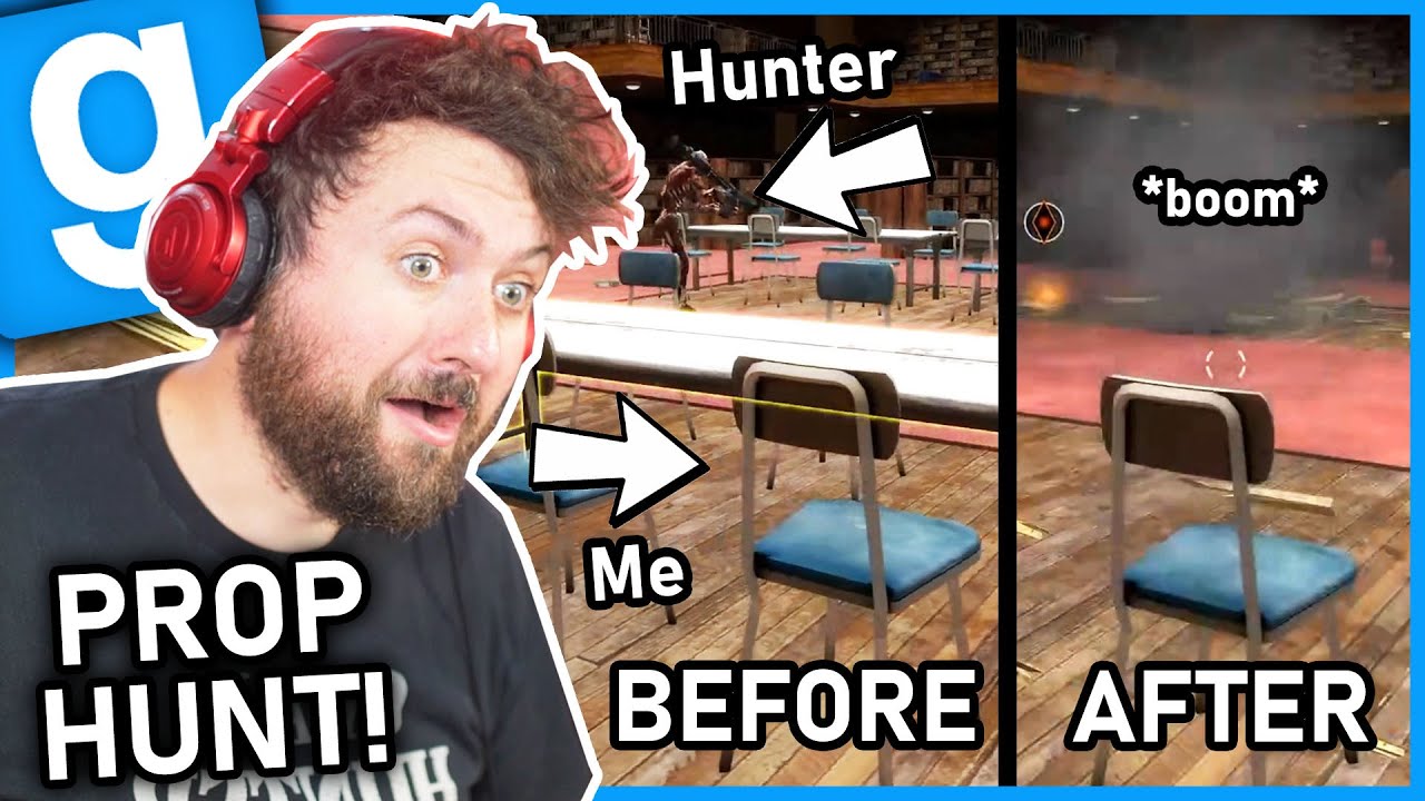 Gmod Prop Hunt but I don't know how I survived this... | Garry's Mod ...