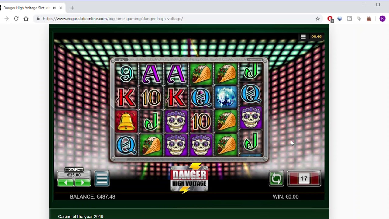 900 Euro V's Danger High Voltage Slot Machine - YouTube