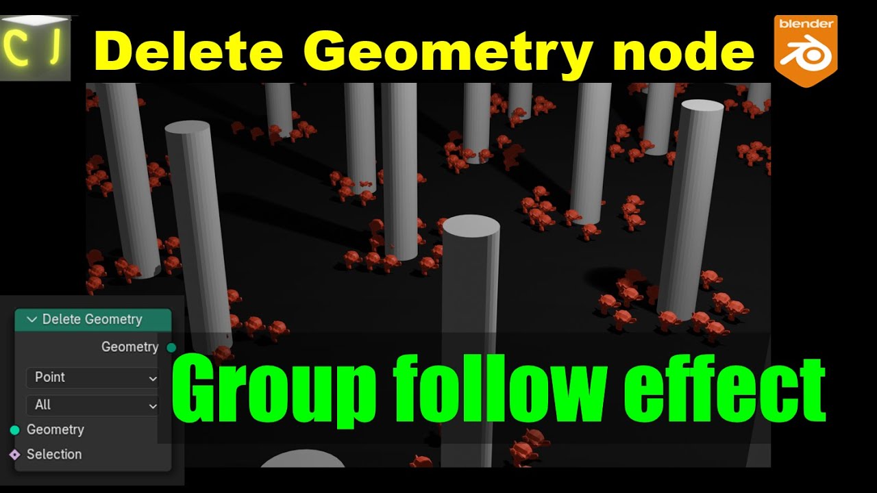 Untap the potential of Delete Geometry Node - Blender 4.2 Geometry node ...